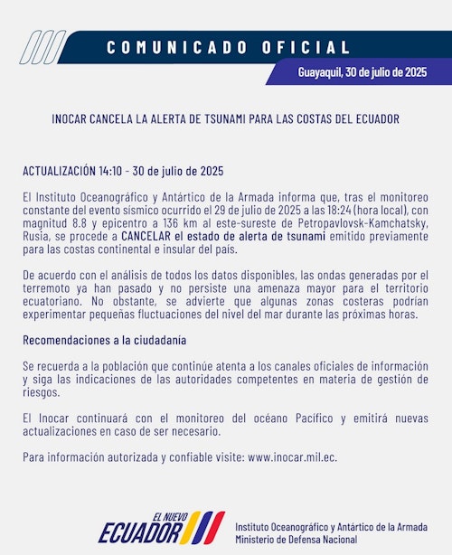 Séisme dans le Pacifique : l'alerte tsunami levée en Polynésie ...